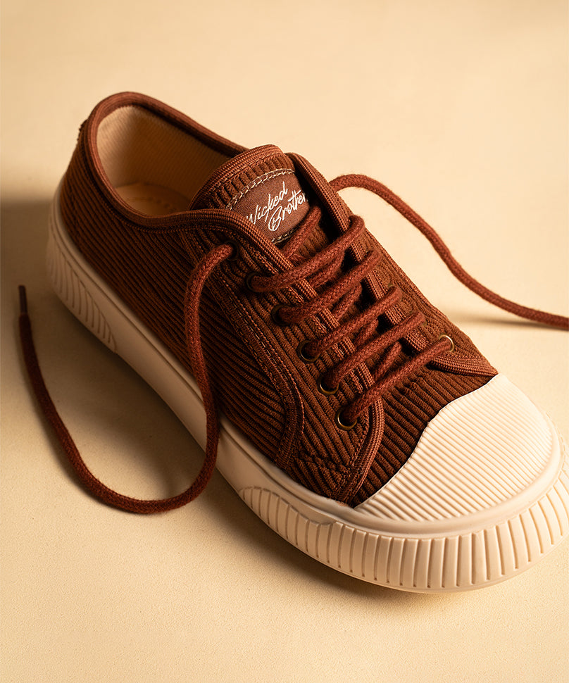 Wicked Brothers Brown | Corduroy Shoes by Theater – Theater.xyz