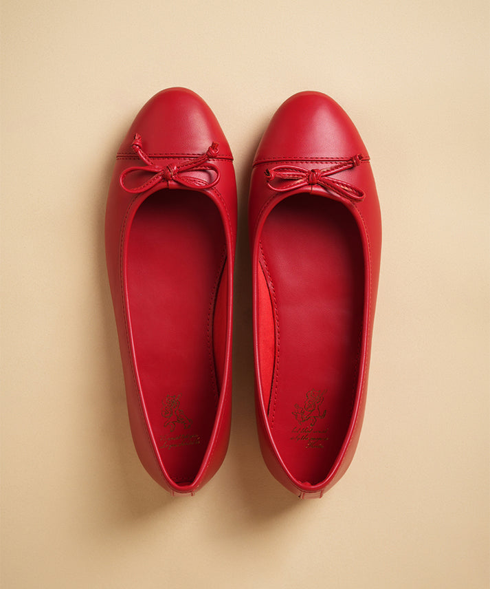 Swans Red- Ballet Flats with Comfort Insole by Theater – Theater.xyz