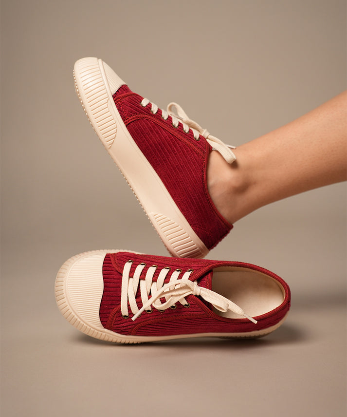 Wicked Brothers Cherry | Corduroy Shoes by Theater – Theater.xyz