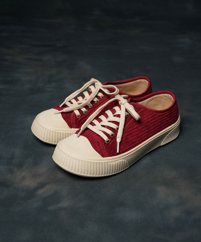 Wicked Brothers Cherry | Corduroy Shoes by Theater – Theater.xyz