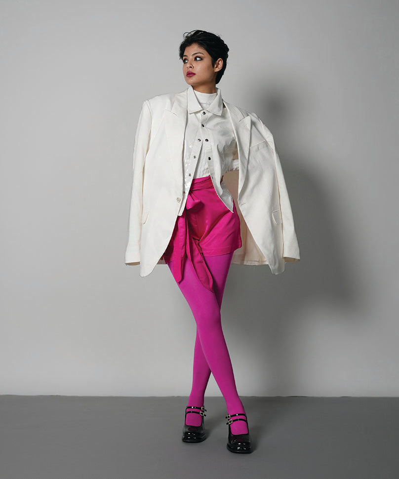 Pink Rose Stockings | One Size: Fits S-4XL (24-48 In) | Theater ...